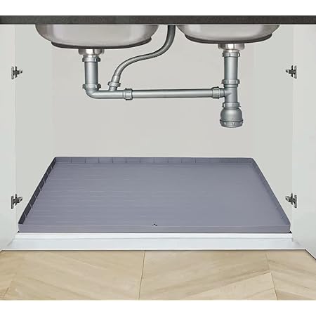 Amazon.com: Under Sink Mat Waterproof - 22"x34" Kitchen Cabinet Sink ...