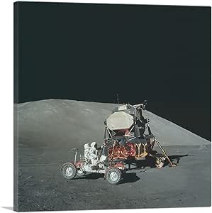 Amazon.com: ARTCANVAS NASA Apollo 17 Astronaut Lunar Module Challenger ...