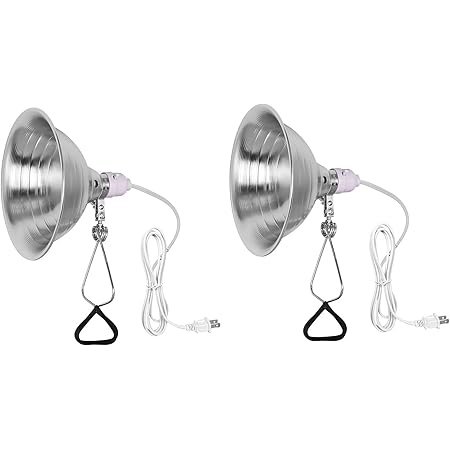 Amazon.com : Simple Deluxe 2-Pack Clamp Lamp Light with 8.5 Inch ...