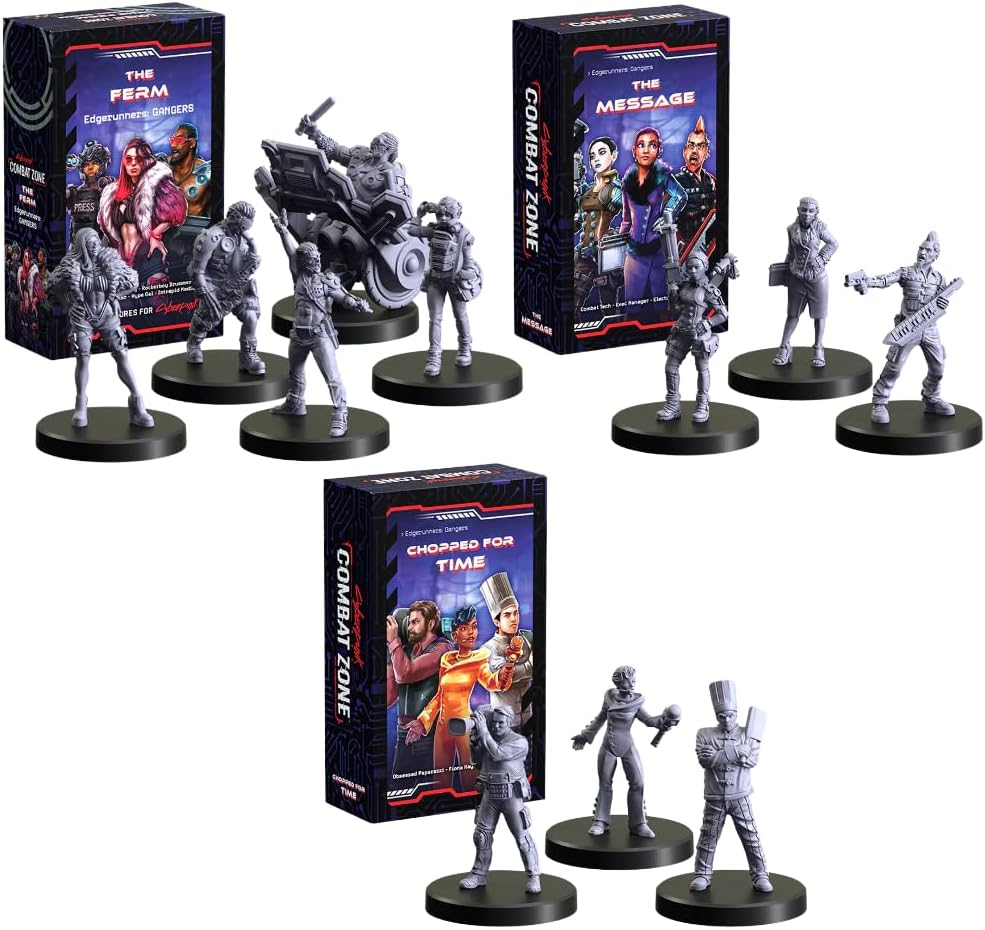 Amazon.com: Monster Fight Club Cyberpunk Red Combat Zone Miniatures ...