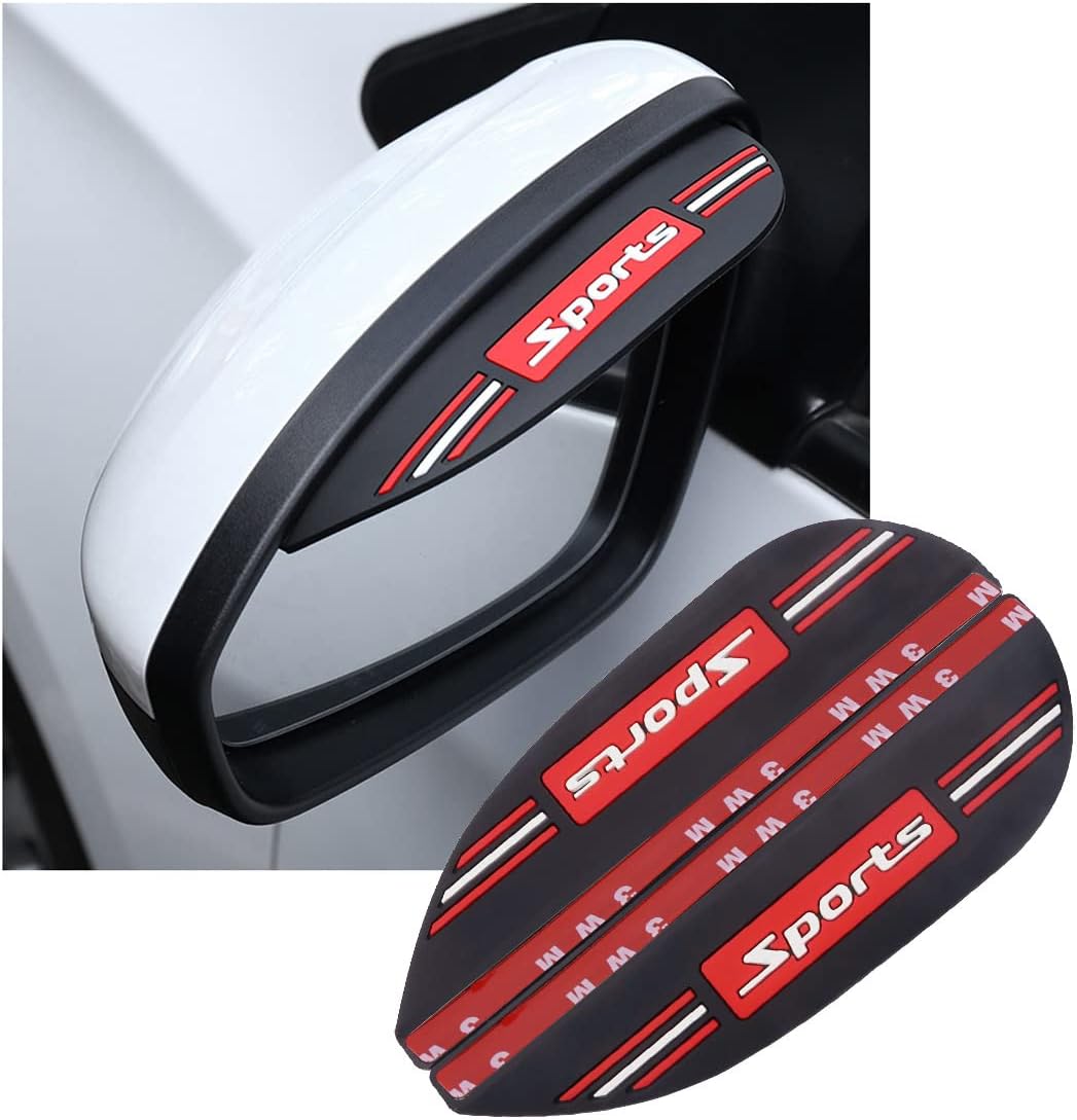 2 Pcs Car Wing Mirror Rain Deflector, Car Rearview Mirror Rain Cover ...