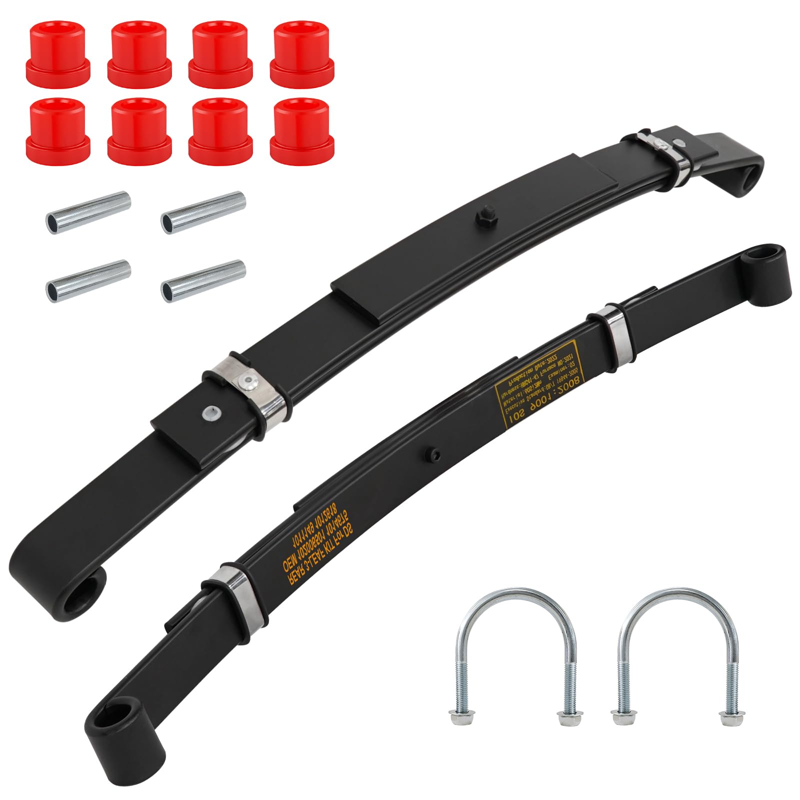 Snapklik.com : Cartalia Heavy Duty Rear 3-Leaf Springs Kit For Club Car ...