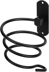 Amazon.com: GOTOTOP Wall Mounted Hair Dryer Holder Aluminum Wall ...