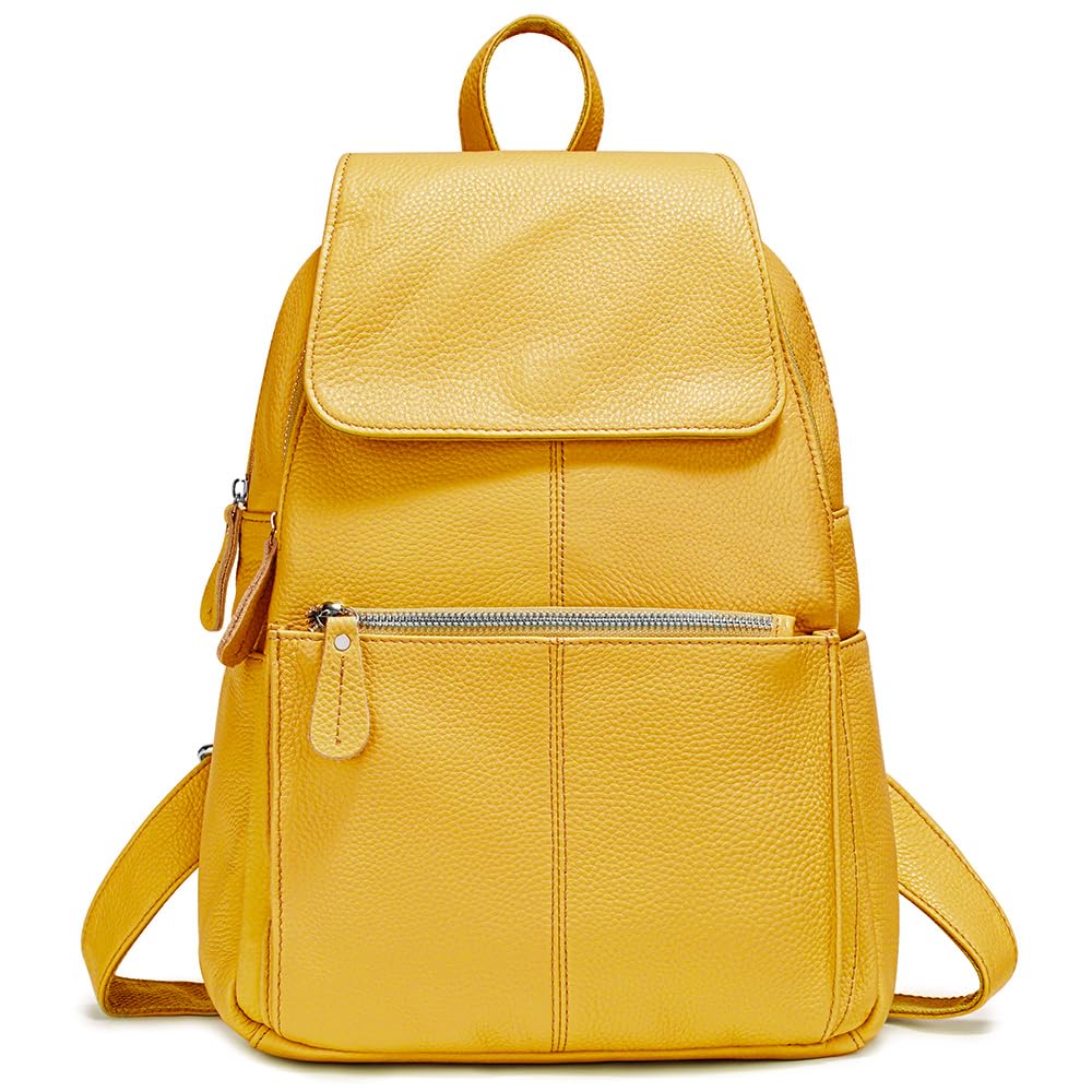 Amazon.com: 15 Colors 100% Genuine Leather Women Backpack Antitheft ...