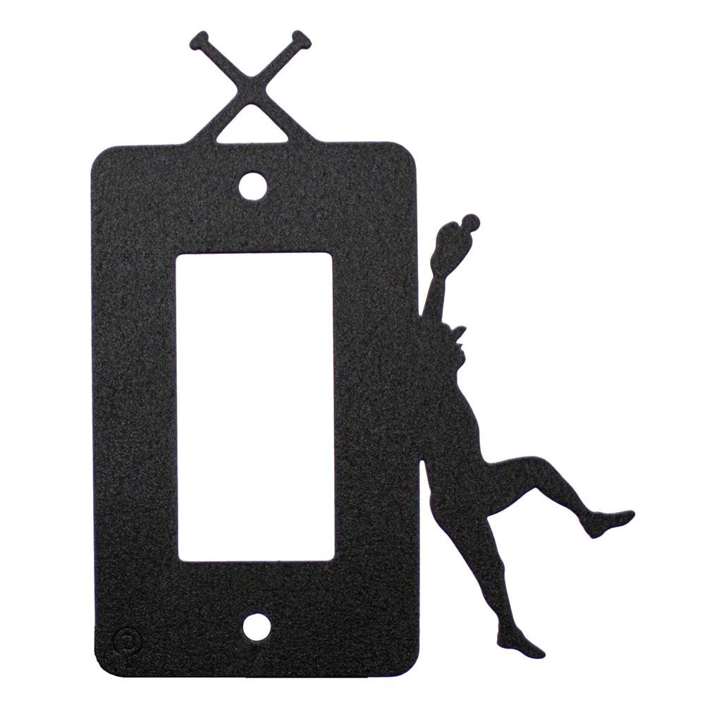 Baseball Single Rocker Light Switch Plate Cover (Black) - Amazon.com