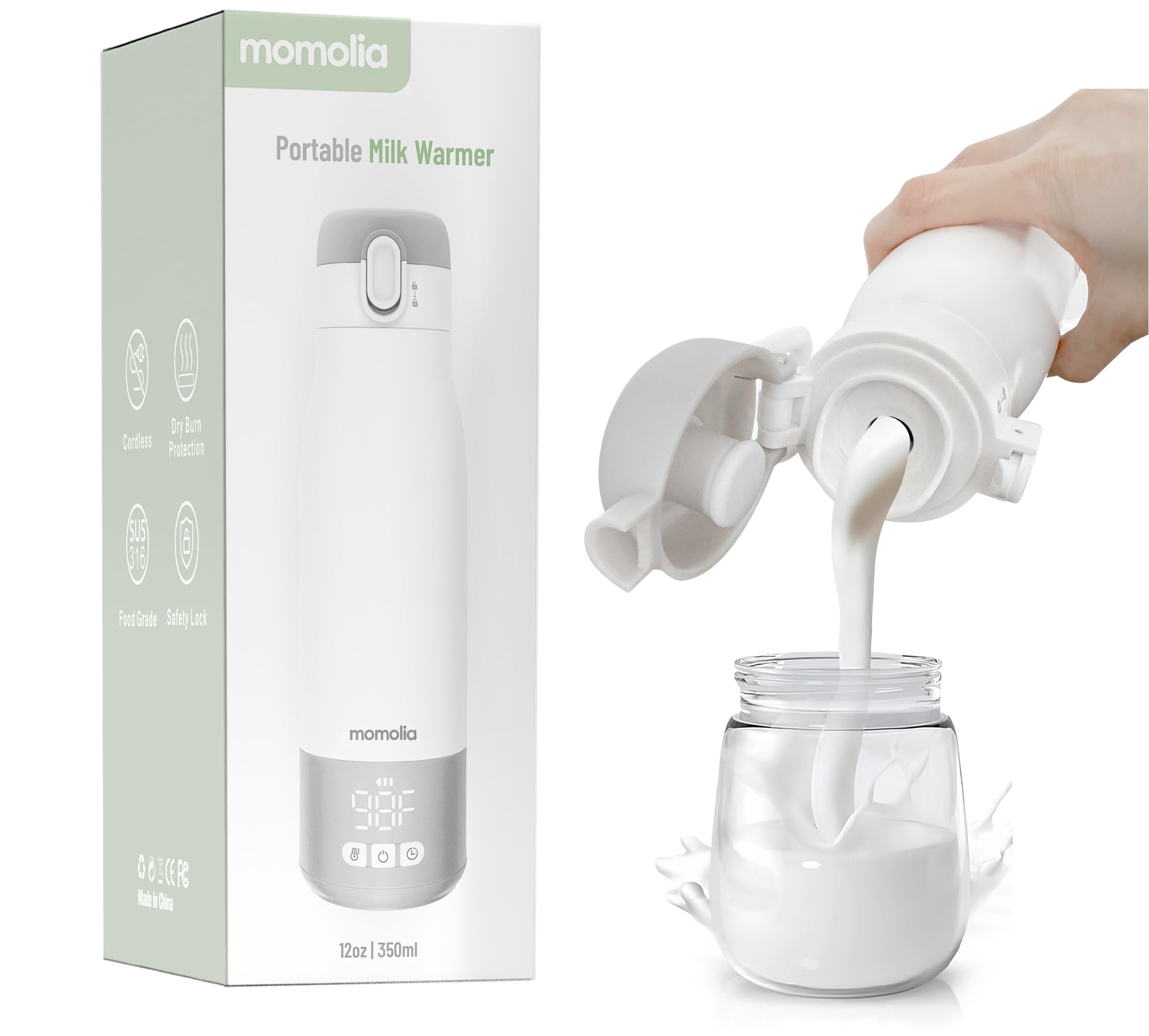 Amazon.com : Portable Milk Warmer for Travel, Bottle Warmer for ...