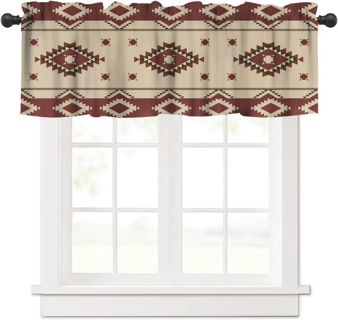 Amazon.com: SHElifestyle Tribal Aztec Window Valance Curtain, Navajo ...