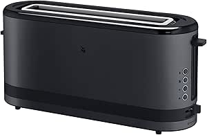 WMF KÜCHENminis Long Slot Toaster, Deep Black Design, 2-Slice Toaster ...