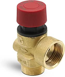 DOJA Barcelona Boiler safety valve thread, pack of 1, 1/2 inch, 3 bar ...