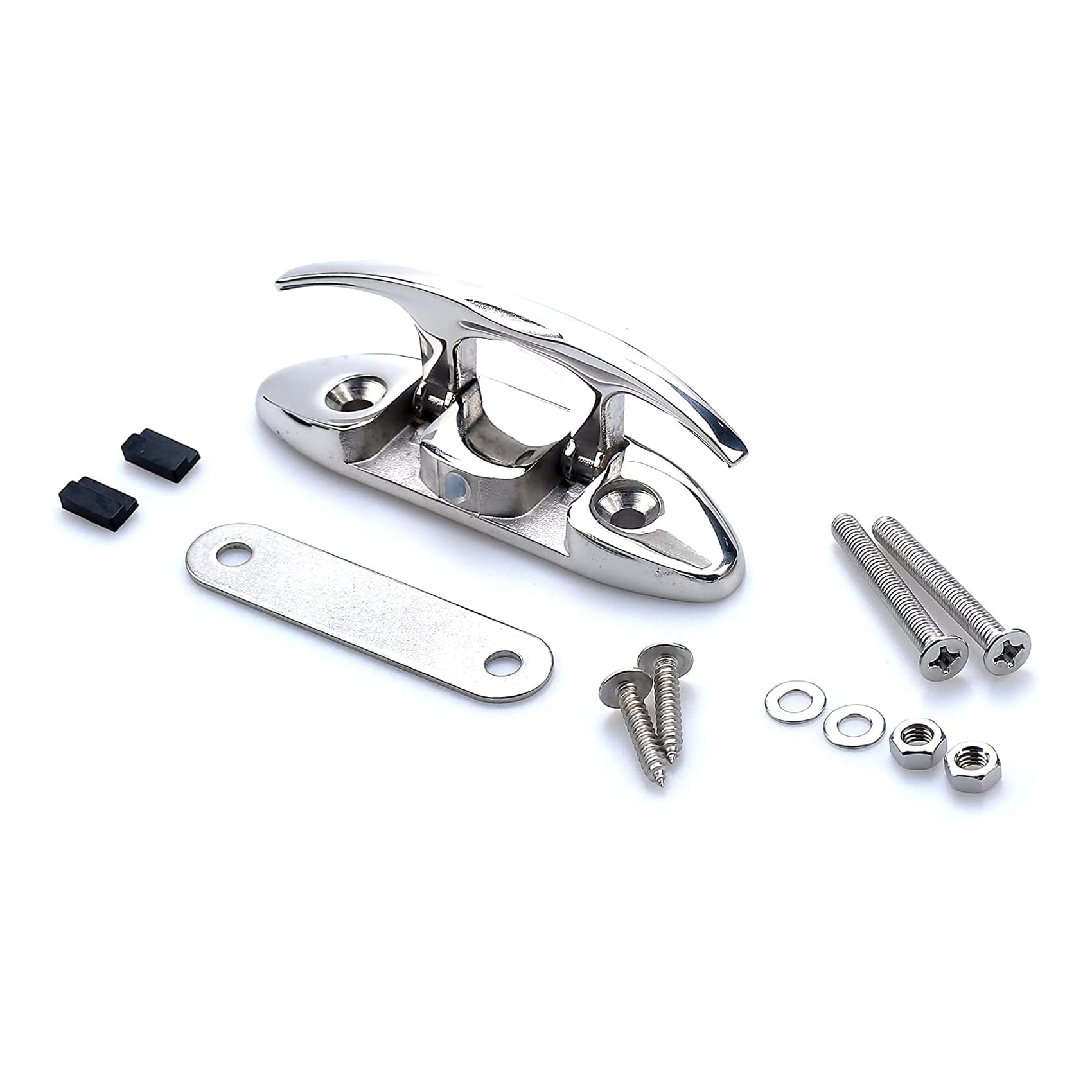 Snapklik.com : Mxeol Boat Flip Up Cleat Dock Folding Stainless Steel w ...