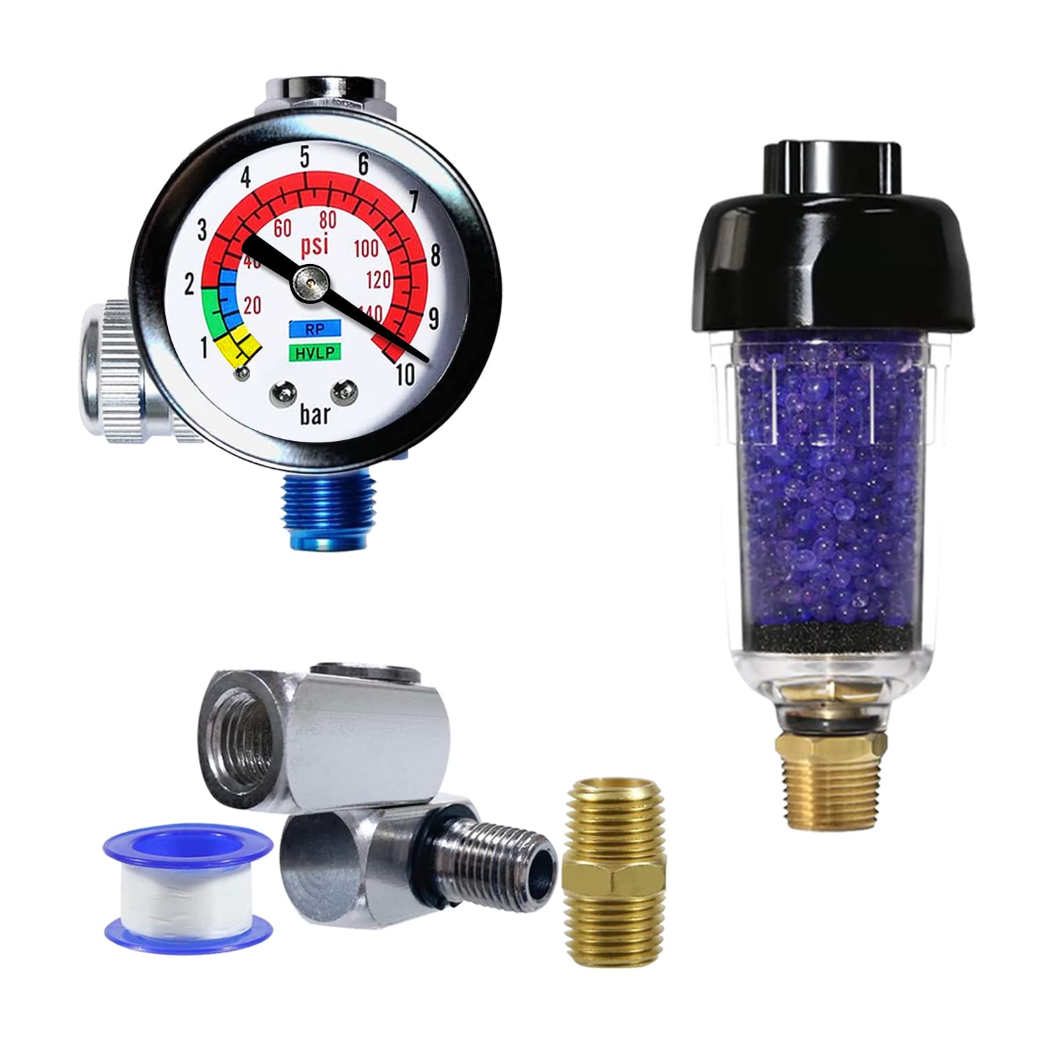 Amazon.com: AR-01 Analog Air Regulator, ZN312E-3 1/4 Desiccant Oil ...