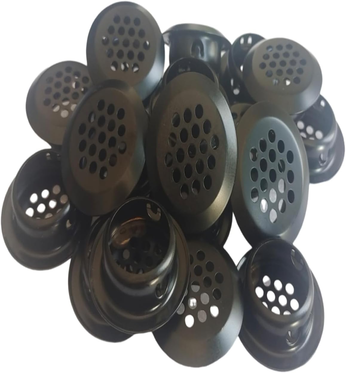 PHCYAS 20Pcs 25mm/ 1inch Air Vents Stainless Steel, Black Round Soffit ...