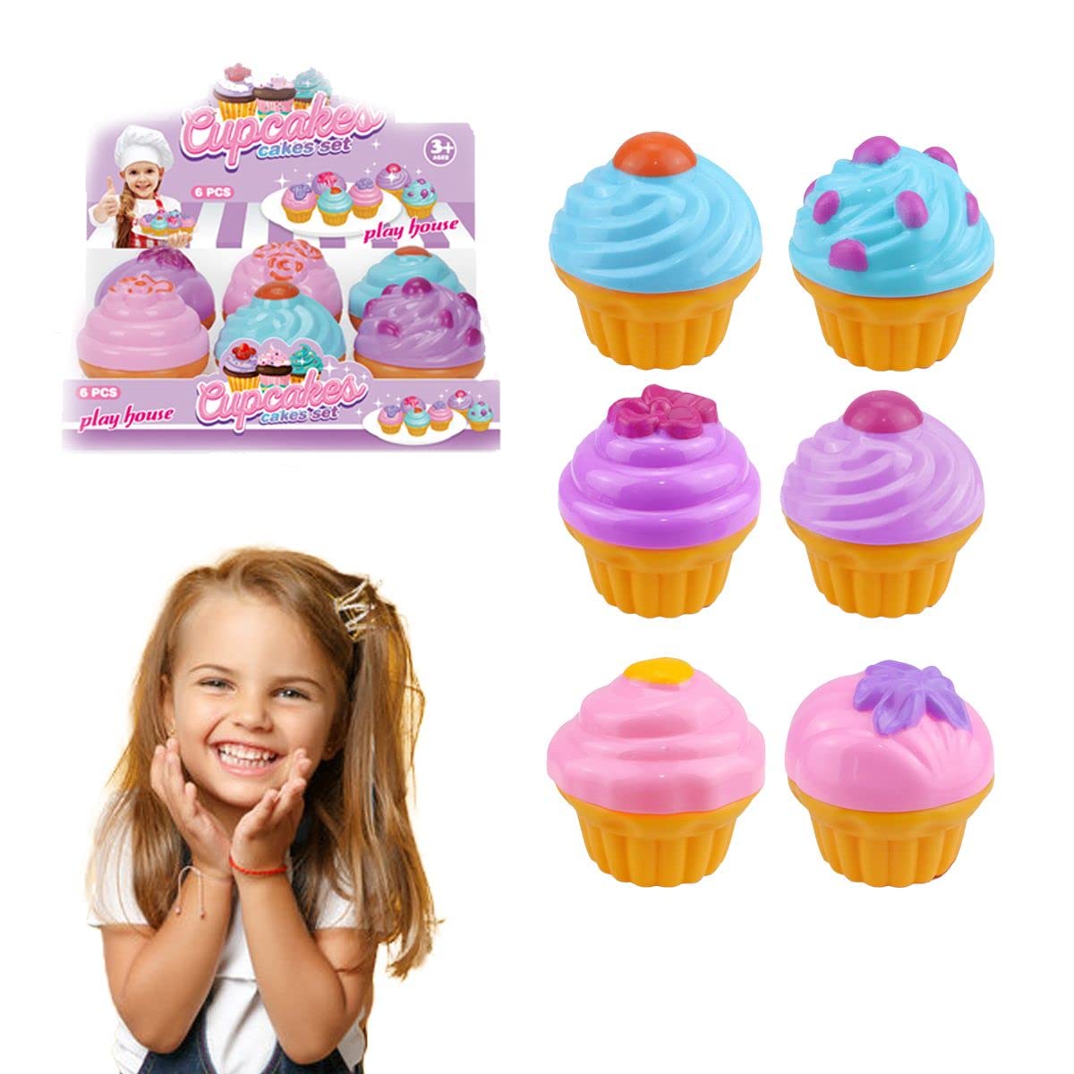 Sobebear Kids Playhouse Party Toy Set, Colorful Mini Cream Mousse ...