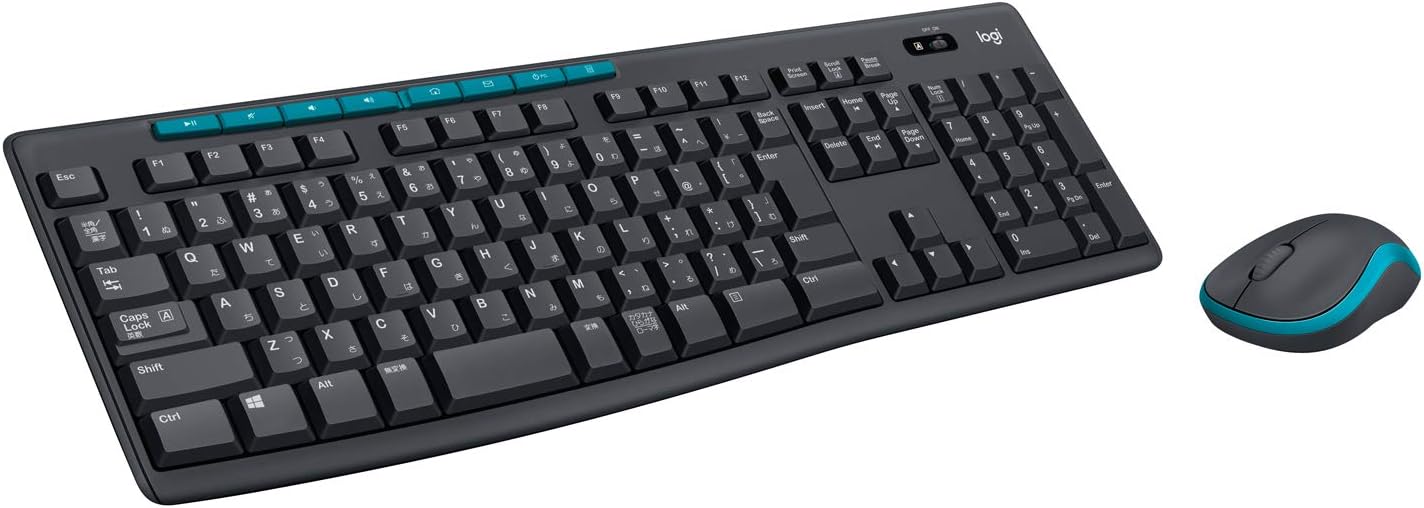 Amazon.co.jp: ロジクール ワイヤレスマウス キーボード セット 無線 ワイヤレスコンボ MK270 [ M185 + K270 ...