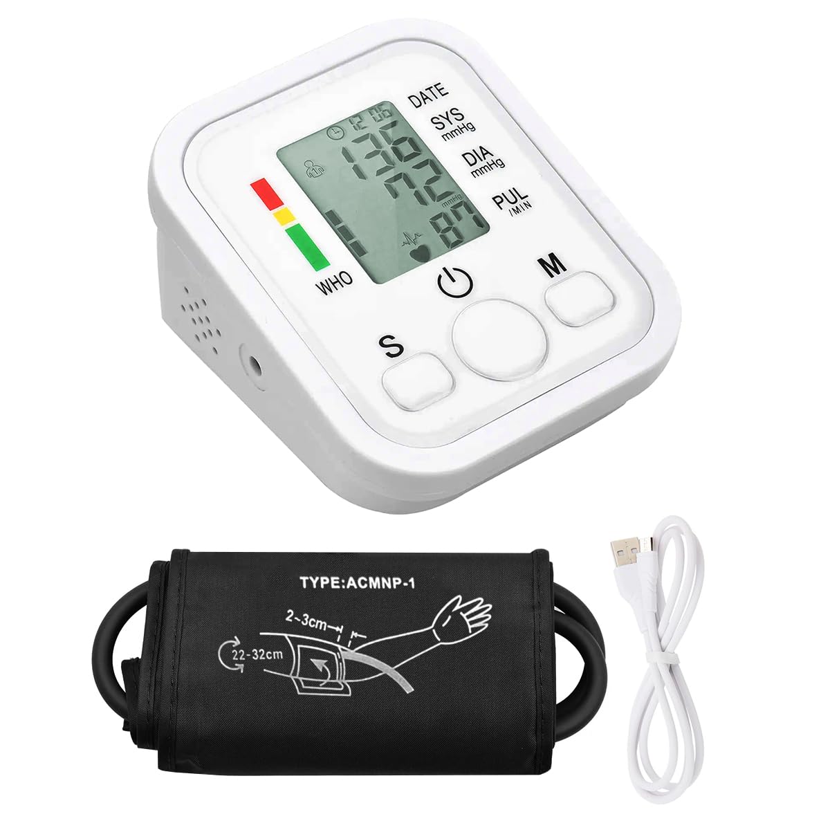 Raganet, Monitor de Presion Arterial para Brazo con Pantalla LED ...