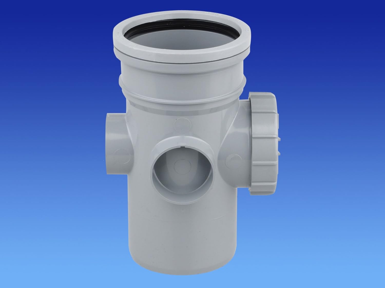 Wavin OSMA 110mm Soil 4S274 S/S Bossed Access Pipe Grey : Amazon.co.uk ...