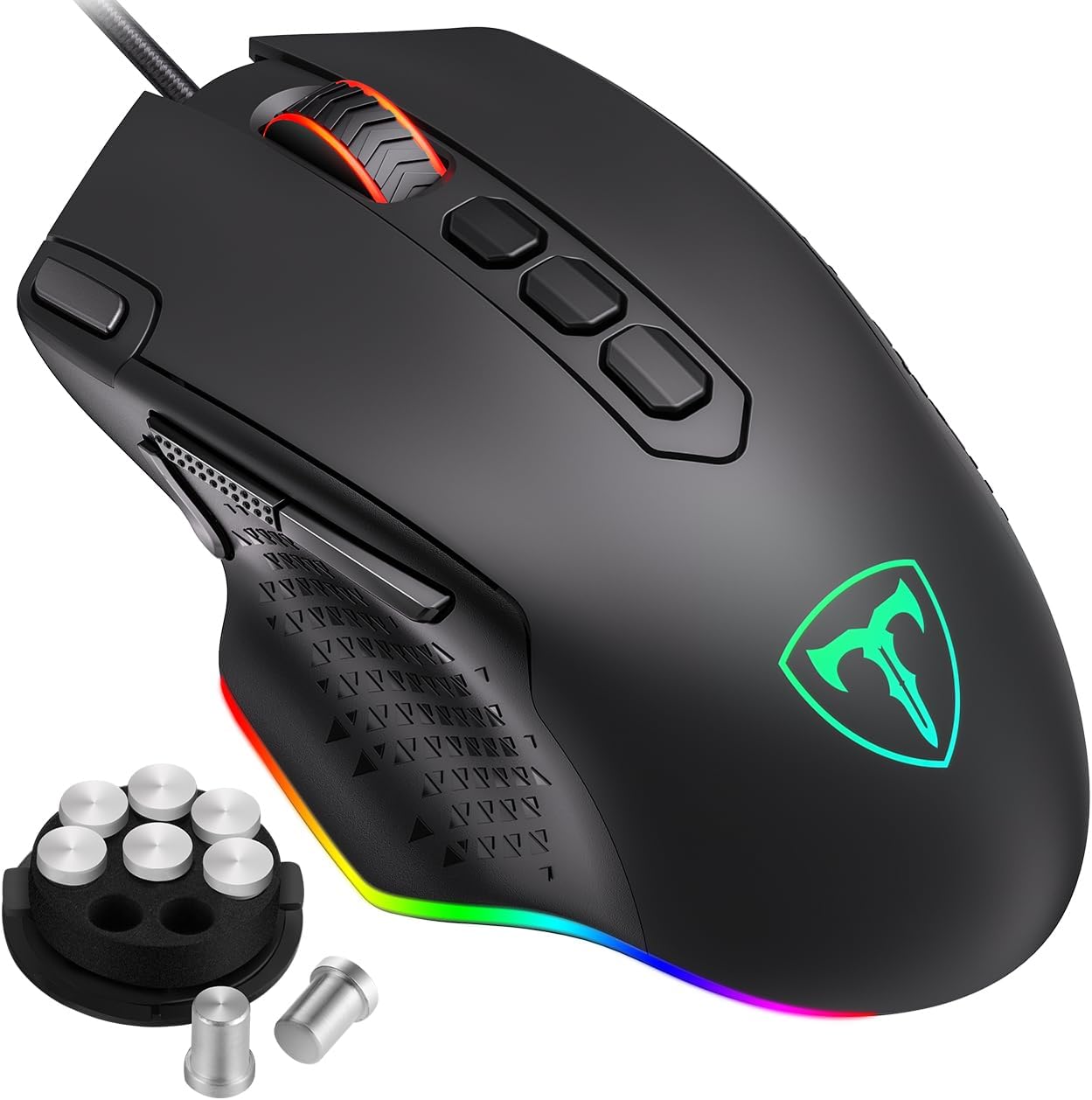 Amazon.com: RisoPhy RGB Gaming Mouse Wired with 7 Backlit Modes, PC ...