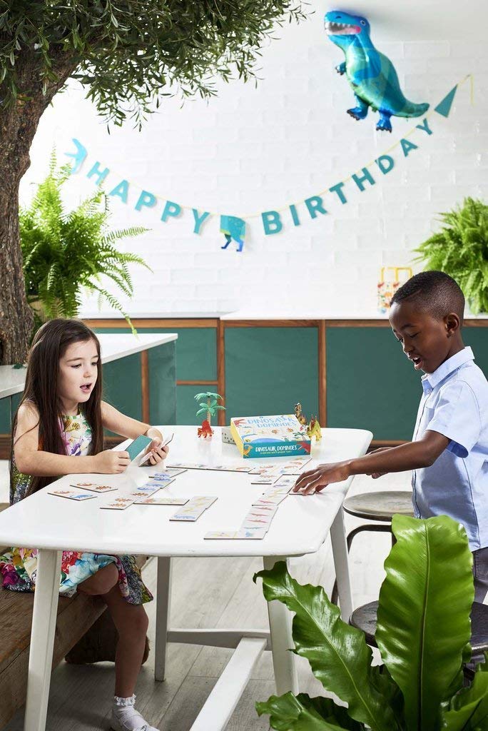 Talking Tables Dino Dinosaur Dominoes Game, Paper, DINODOMINOES – BigaMart