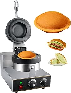 1300W Commercial Burger Waffle Maker - Non Stick Electric Panini Press ...