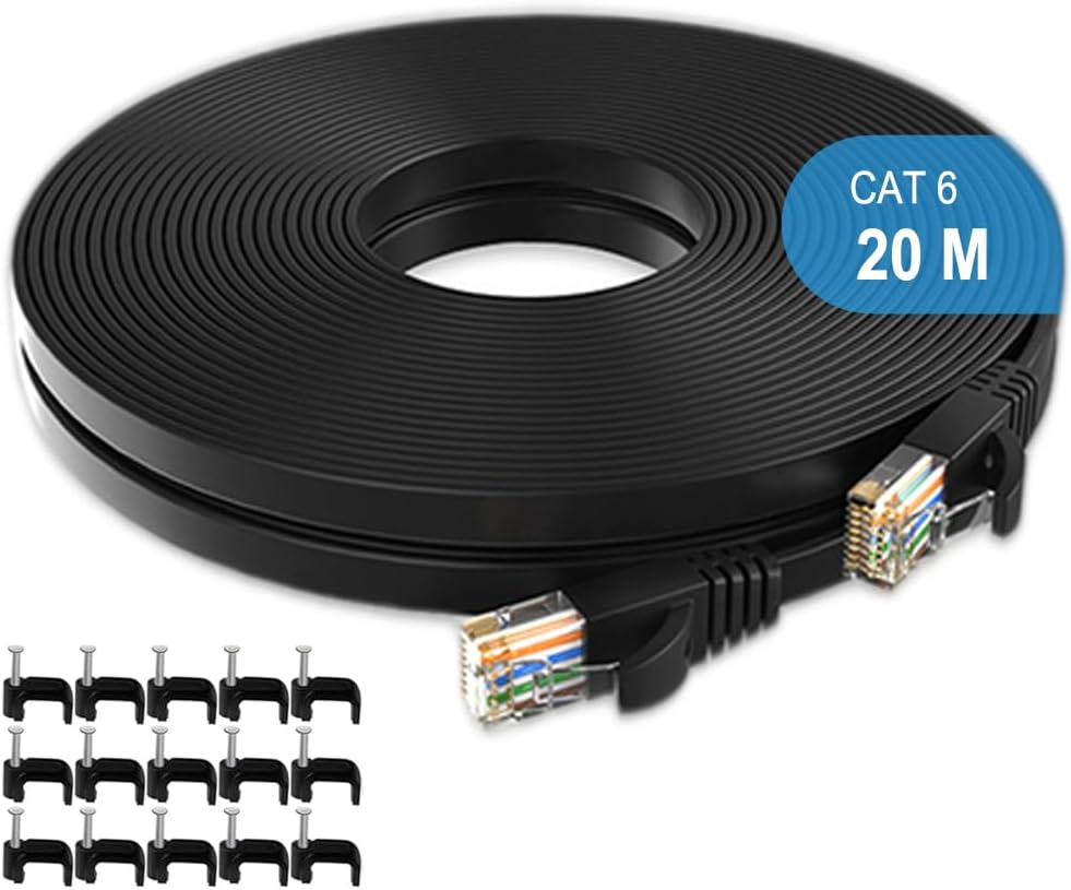CAT6 Ethernet Cable, Cat6 Ethernet Cable High Speed with Network Patch ...