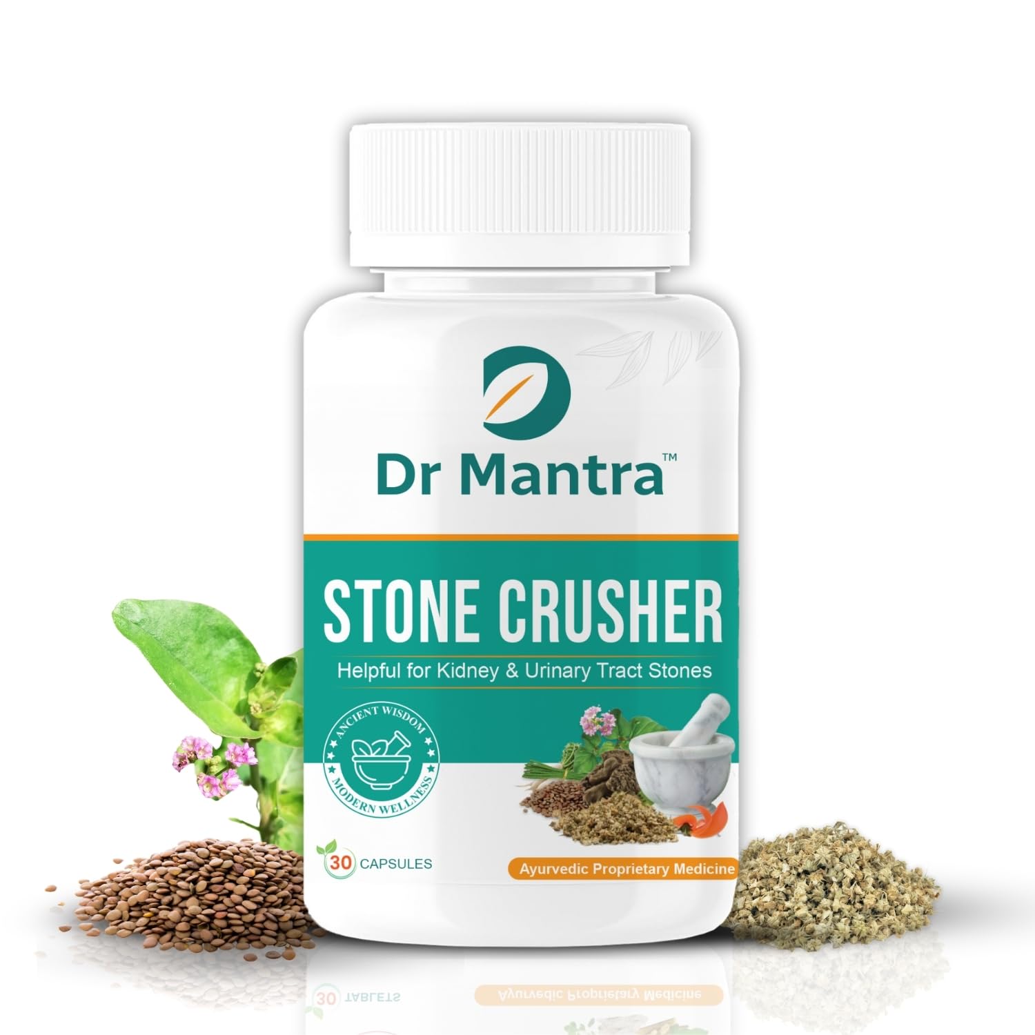 Buy Dr Mantra Kidney Stone Crusher Capsules - 30 Capsules | Ayurvedic ...