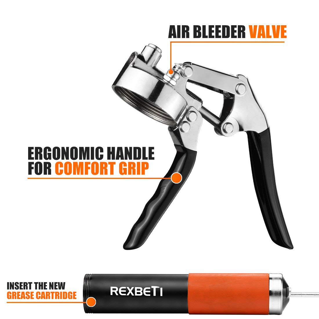 REXBETI Grease Gun, Premium C...B07BMND4P1 | Encarguelo.com