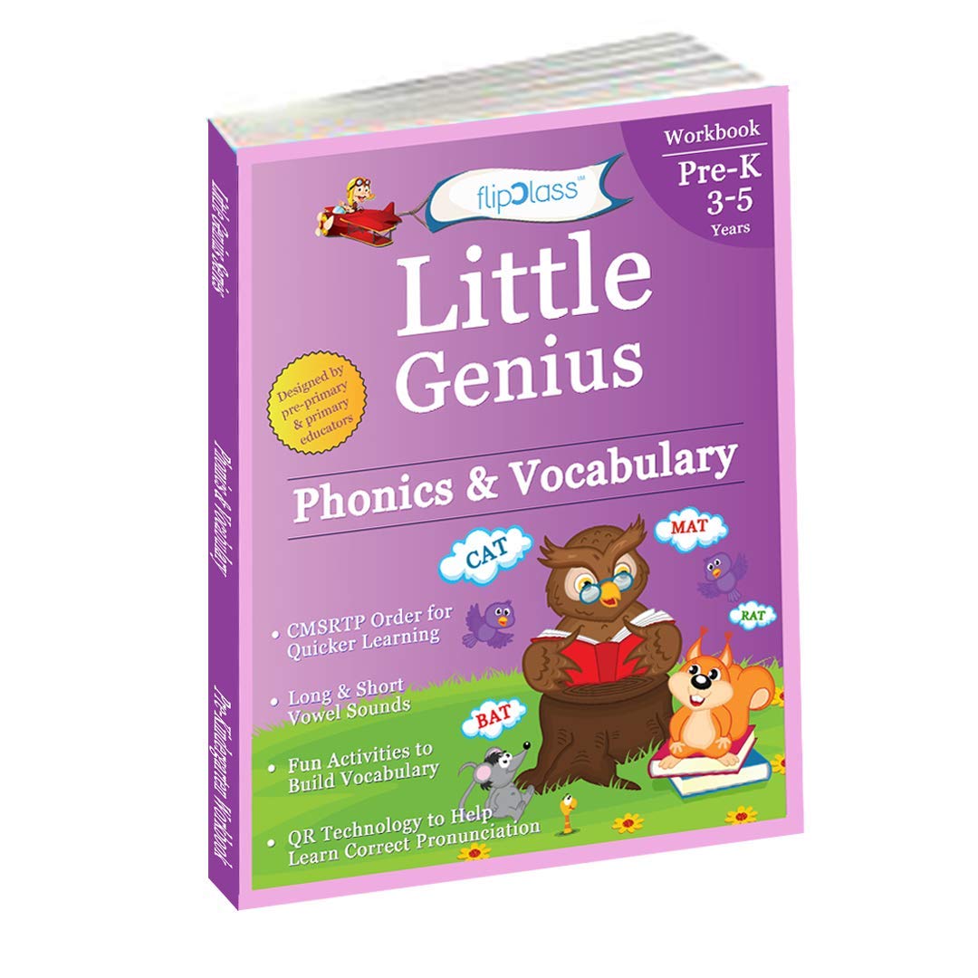 Amazon.com: Phonics & Vocabulary: Pre Kindergarten Workbook (Little ...