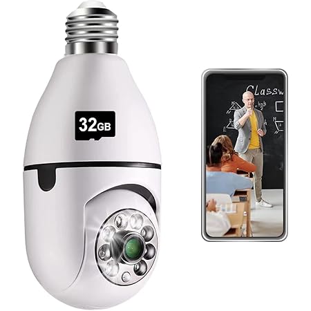 Amazon.com : 1080P Light Bulb Camera, Wireless WiFi Home Security ...