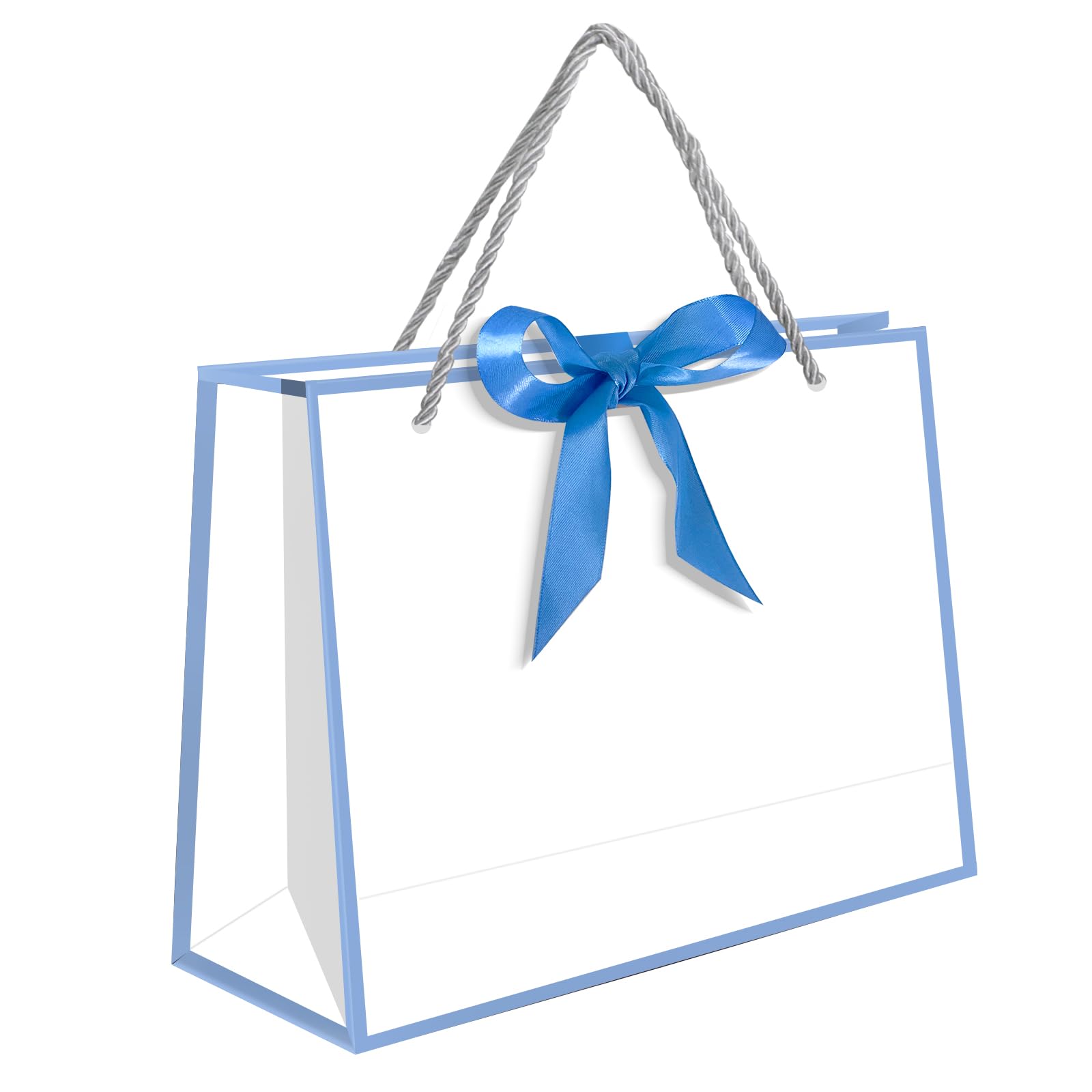 Amazon.com: 5 | 12 | 25 | 50 Pack Gift Bag with Bow Ribbon Horizontal ...