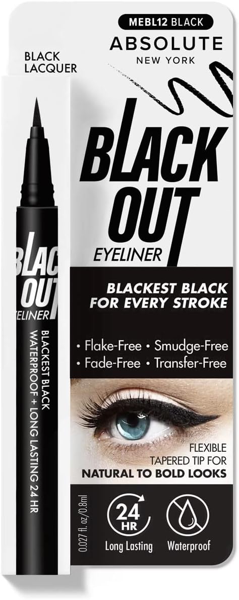 Amazon.com : Absolute New York Black Out Eyeliner : Beauty & Personal Care