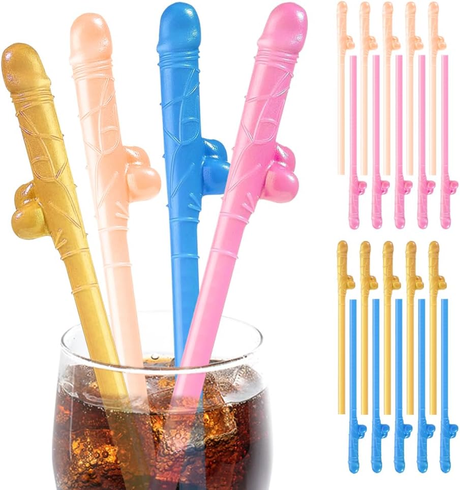 Amazon.com: Bride Straw Bachelorette Party Favors Reusable Drinking ...