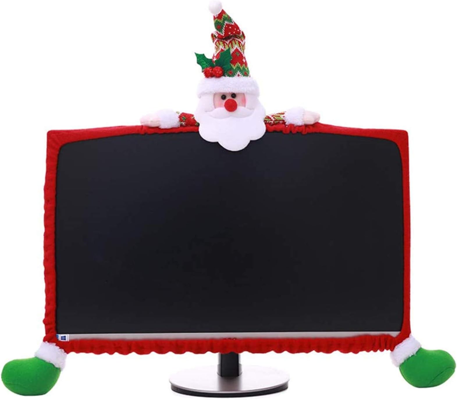 Amazon.com: SUSHAFEN 1 Pack Christmas Computer Monitor Border Cover TV ...