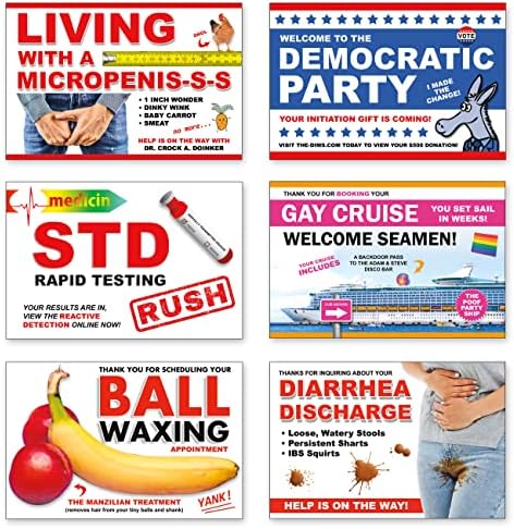 Amazon.com : Design Doggie 6 Pack Variety Prank Postcards, Prank your ...