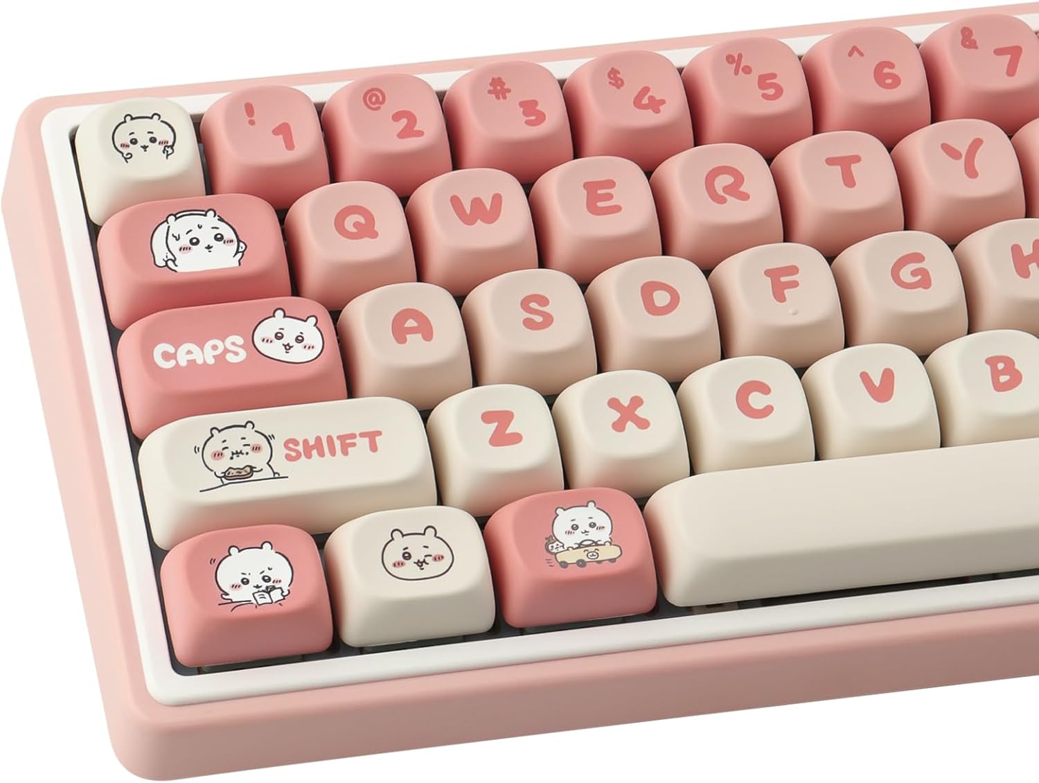 Amazon.com: TYRIXKI PBT Keycaps 139 Keys MOA Profile Cute Keycaps Dye ...