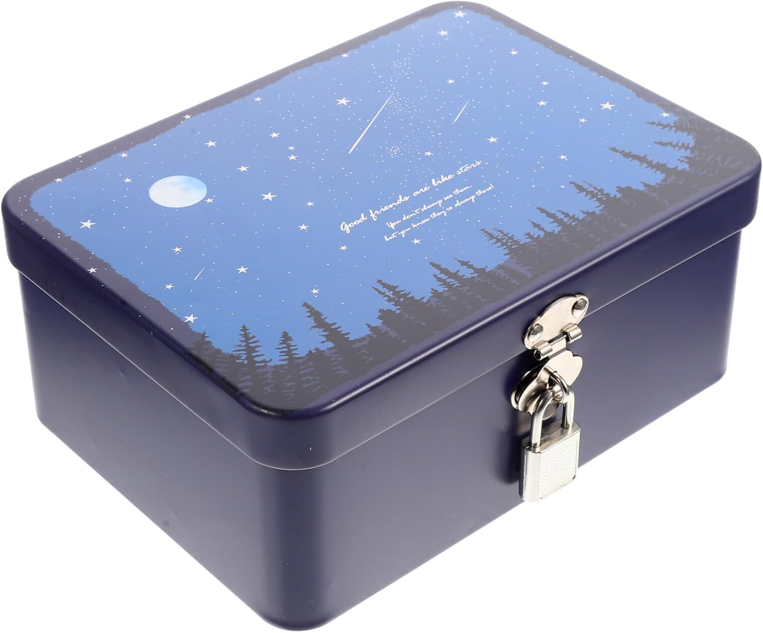 Amazon.com: STOBOK Box Storage Tin Box with Lock Containers with Lids ...