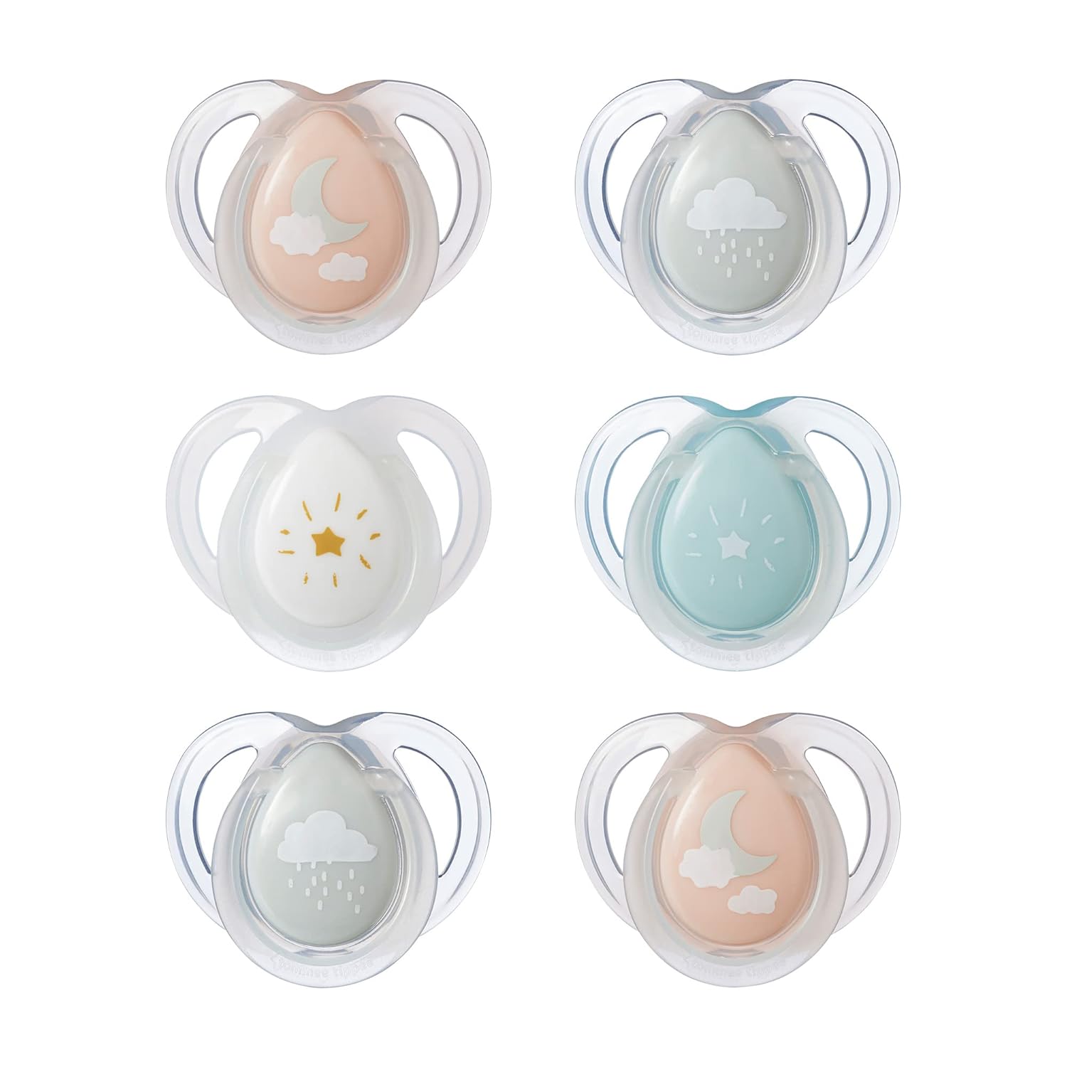 Amazon.com : Tommee Tippee Night Time Glow in The Dark Pacifiers ...
