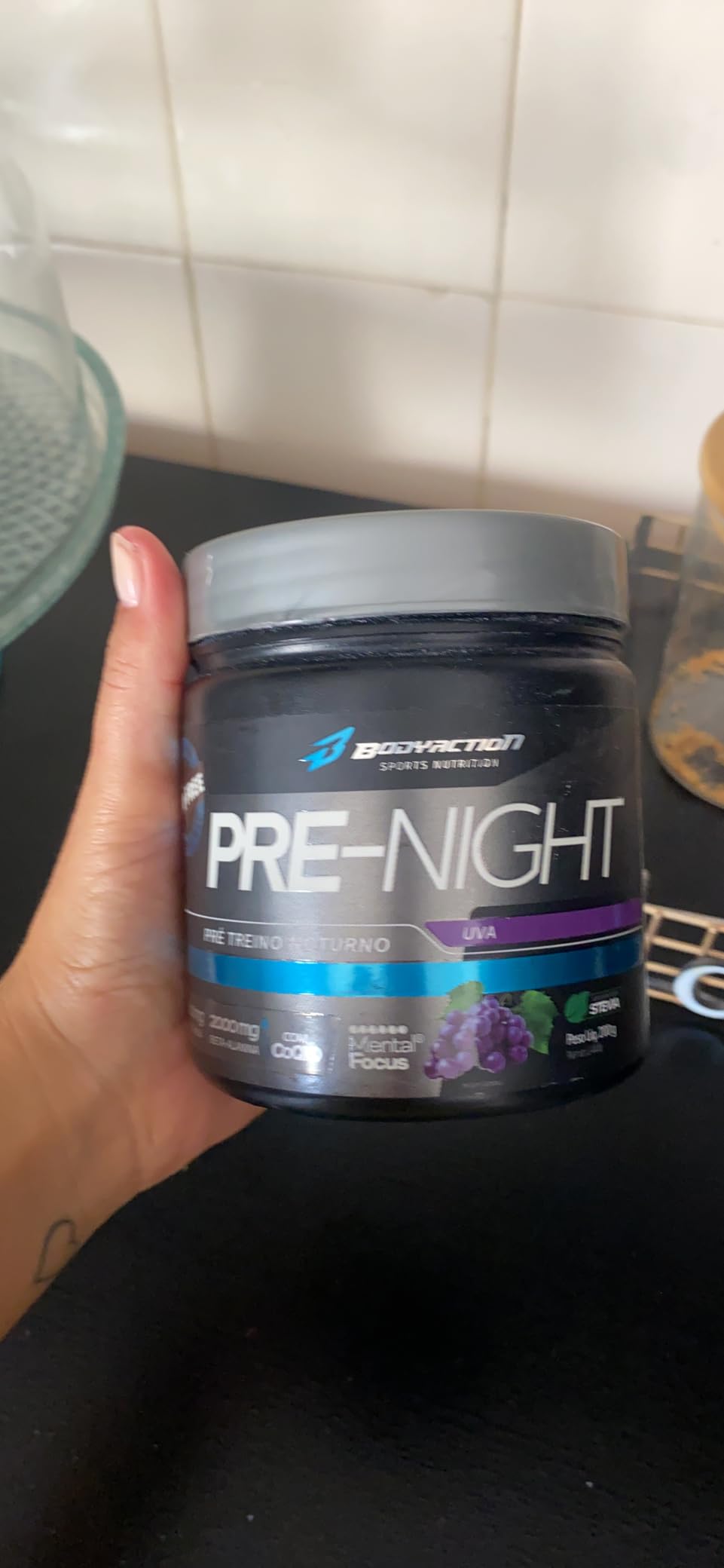 Pré Treino Noturono Pre-Night 200g Sabor Uva Bodyaction | Amazon.com.br