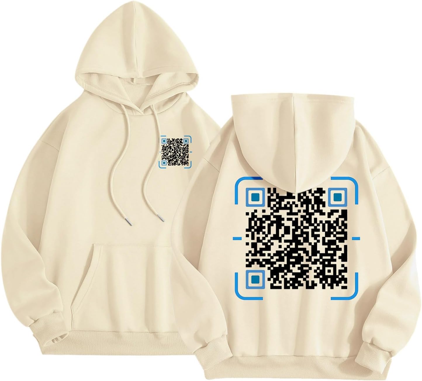 QR Code Hoodies, Oh Shlt Rick Roll Scan Code Joke Winter Hoodie Design ...