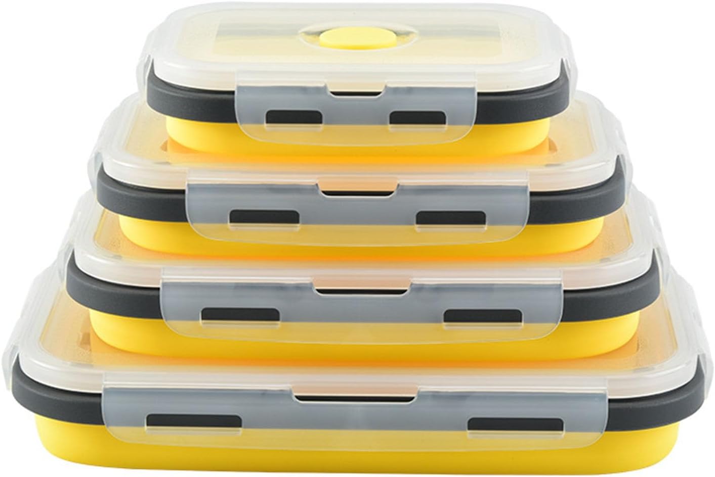 Amazon.com: Libcflcc Collapsable Food Storage Containers, Silicone ...