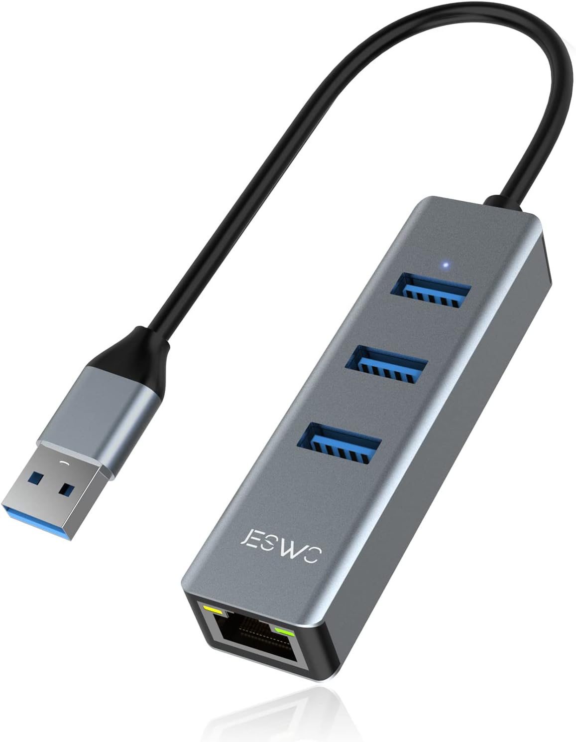 Amazon.co.jp: JESWO USB LAN Switch 有線LANアダプター USB3.0 RJ45 10/100 ...