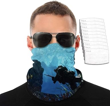 Dust Face Scarf Mask,Neck Gaiter Cover Diving Scuba,Sun Protection ...