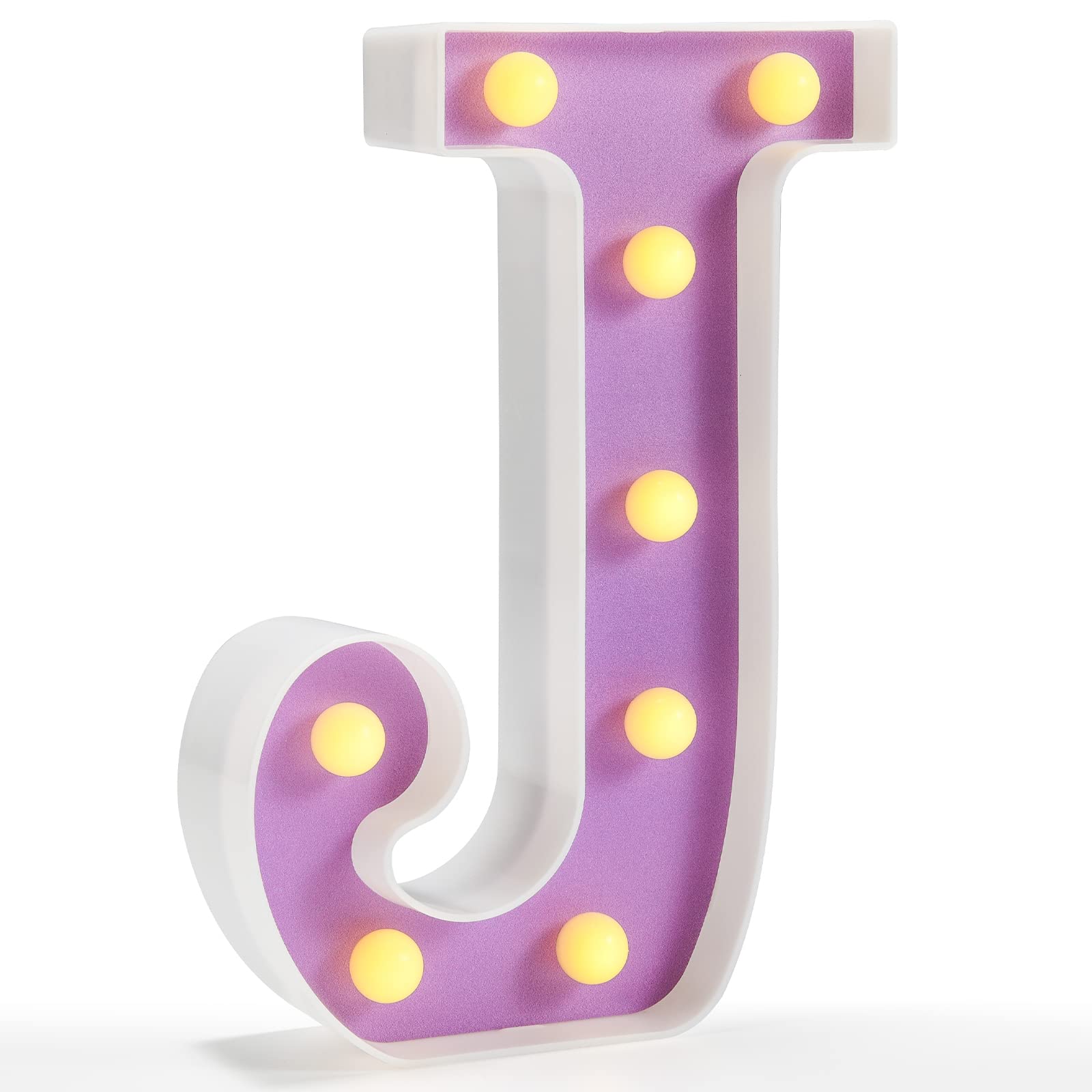 Purple Letter J