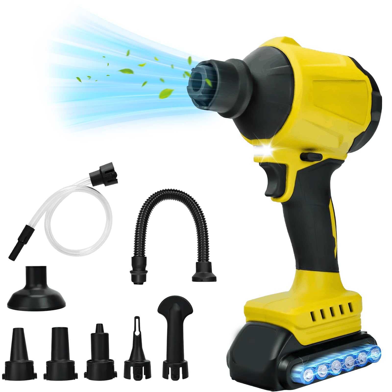 Amazon.com: 2AH Battery Cordless Air Pump Duster for Dewalt 20V Battery ...