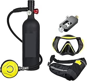 Mini Scuba Tank Diving Gear Diving Oxygen Cylinder 1L Capacity Portable ...