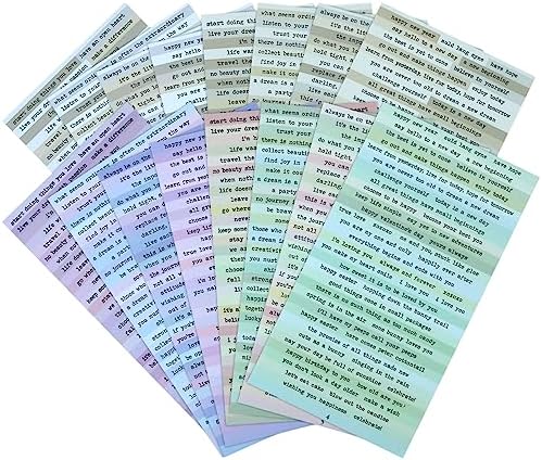 8 Sheet Phrase Stickers, Inspirational Quote Stickers for Scrapbooking ...