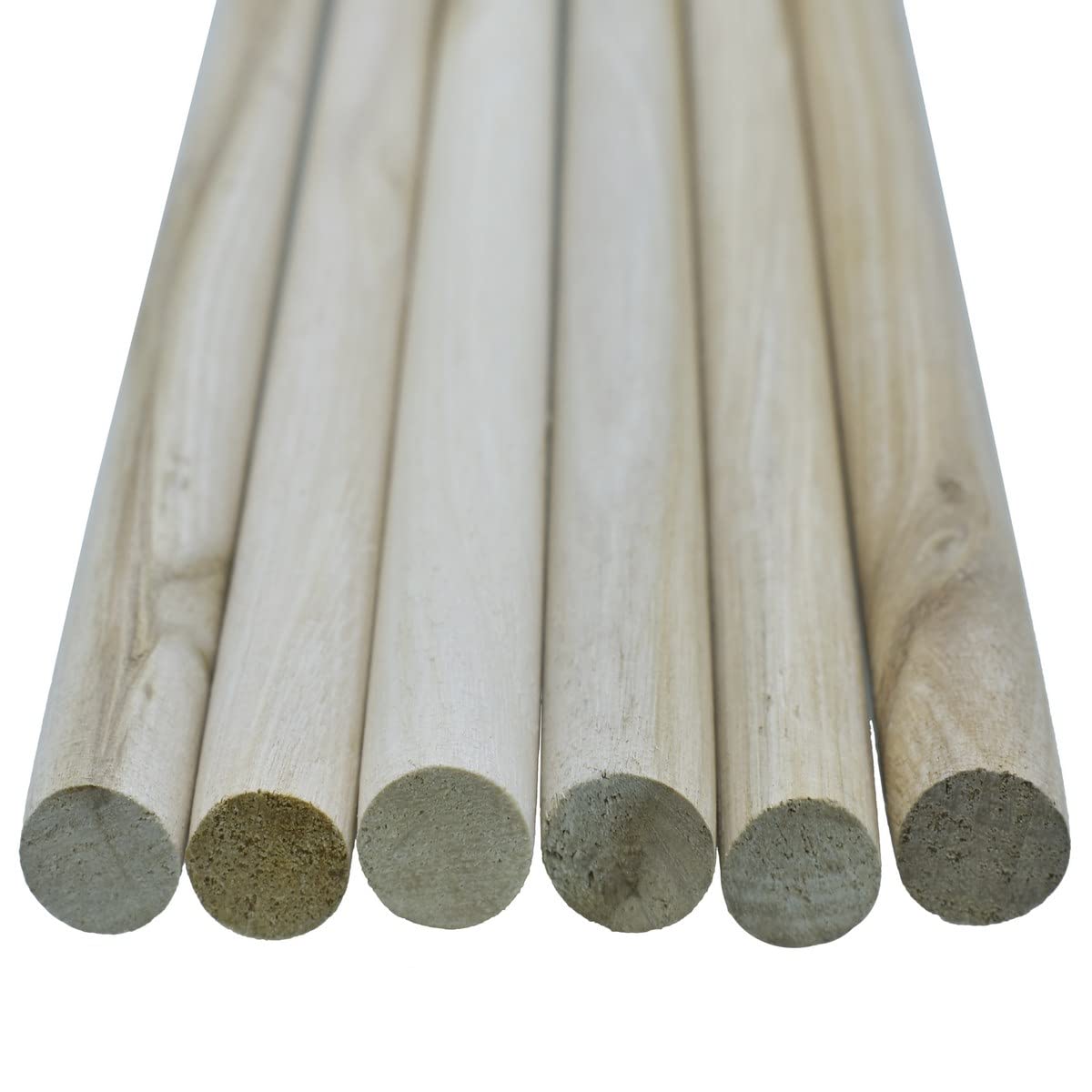 R&H Round Wooden Sticks 12 INCHES in Length, 10MM in Thickness Pack of ...