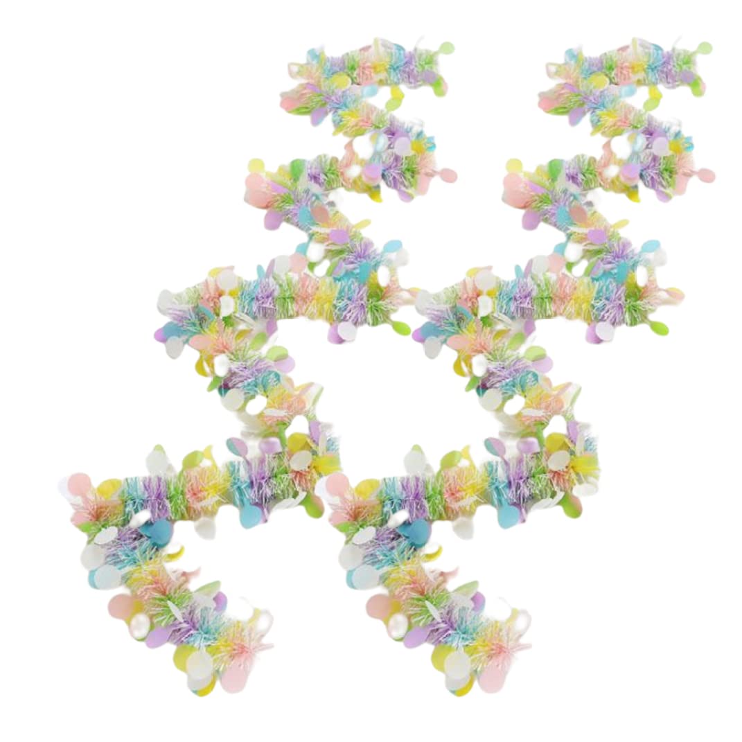 Stibzeup Easter Tinsel Garland Tinsel Wreaths for Tree Colorful Tinsel ...