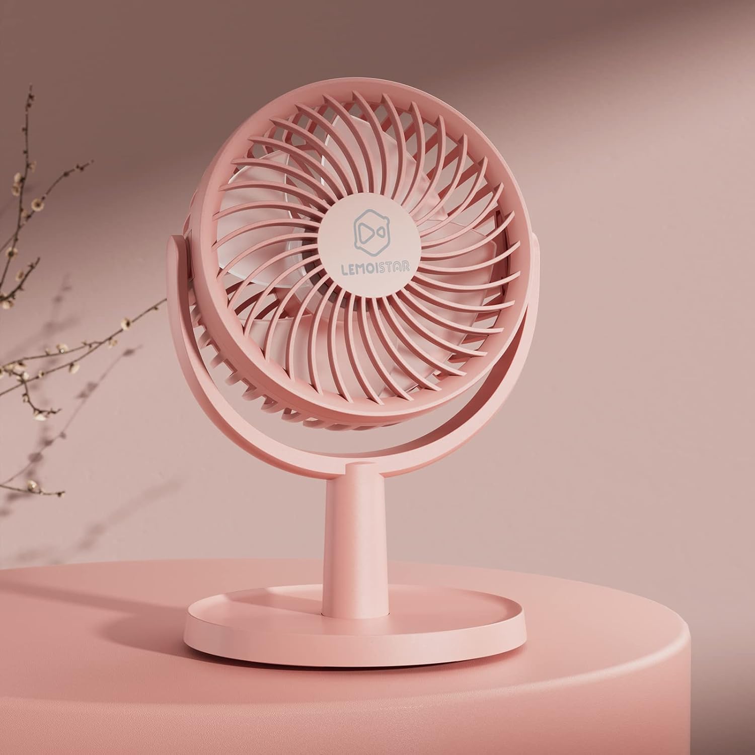 Small USB Desk Fan, 4 Speeds Portable Table Personal Fans, 310 ...