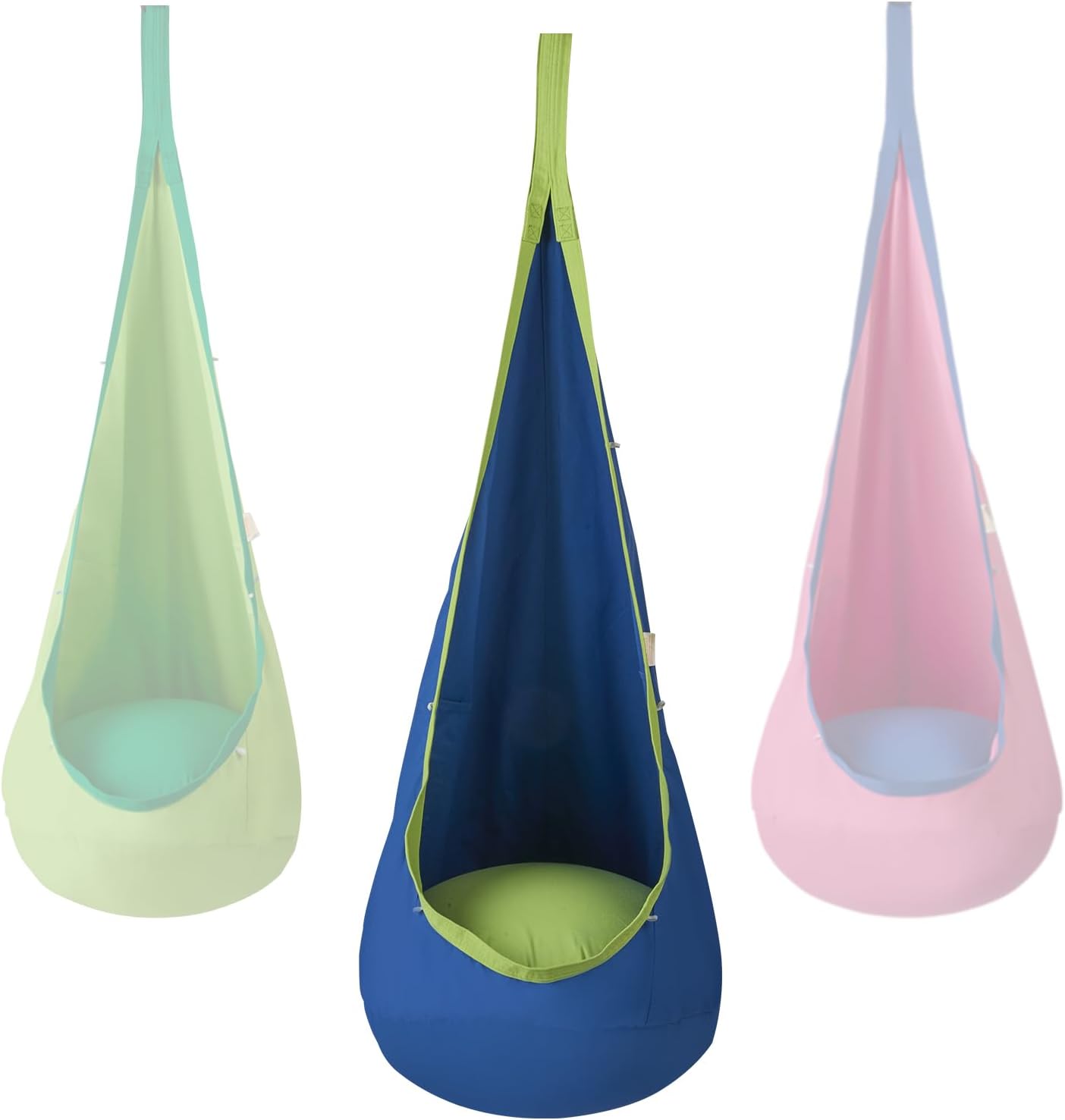 Amazon.com: VEVOR Kids Pod Swing Seat with LED Lights, Hanging Hammock ...