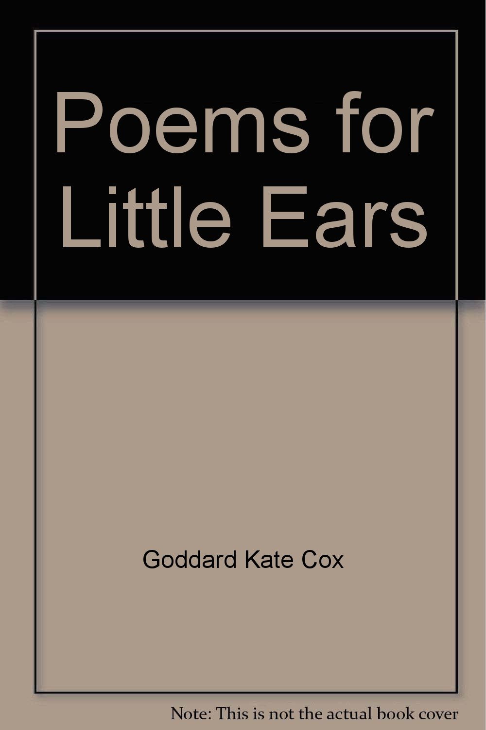 Poems for Little Ears: unknown author: Amazon.com: Books